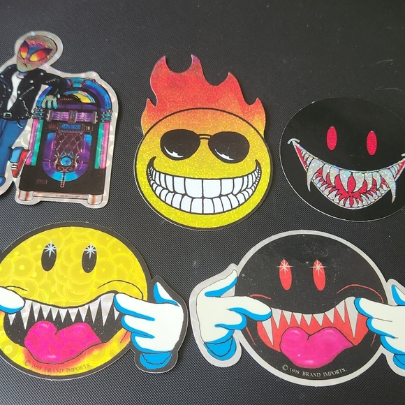 unbranded | Other | Vintage Lot Of 998 Vending Machine Stickers Smiley ...